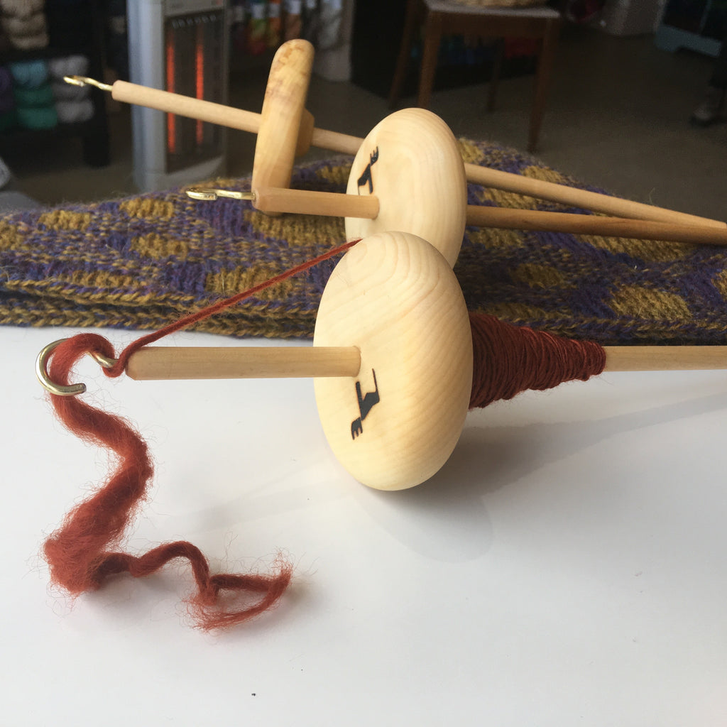 Solid Whorl Drop Spindle w/hook – Moosehill Woodworks